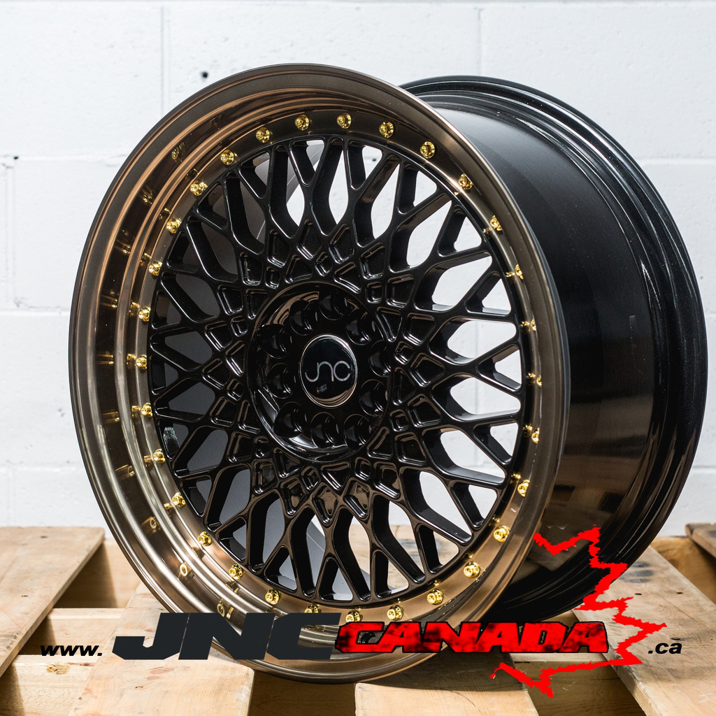 JNC 031 - Matte Black w/ Machined Bronze Lip & Gold Rivets – JNC CANADA